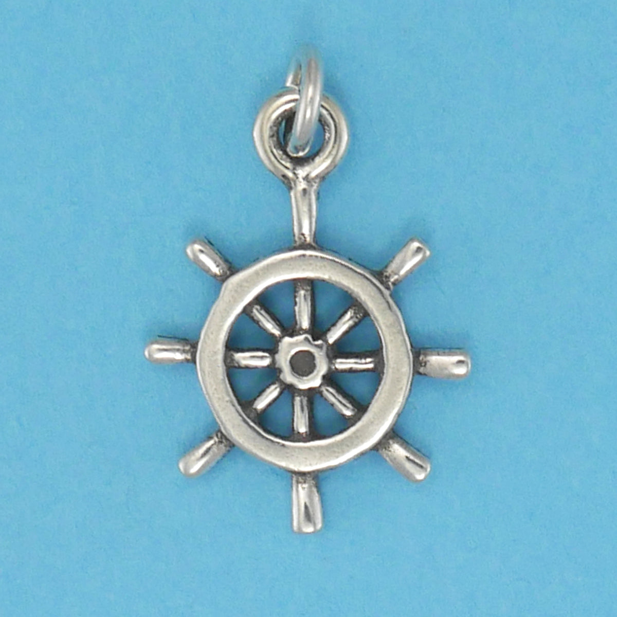 Ship Wheel Charm | Nautical Jewelry | CharmWorks