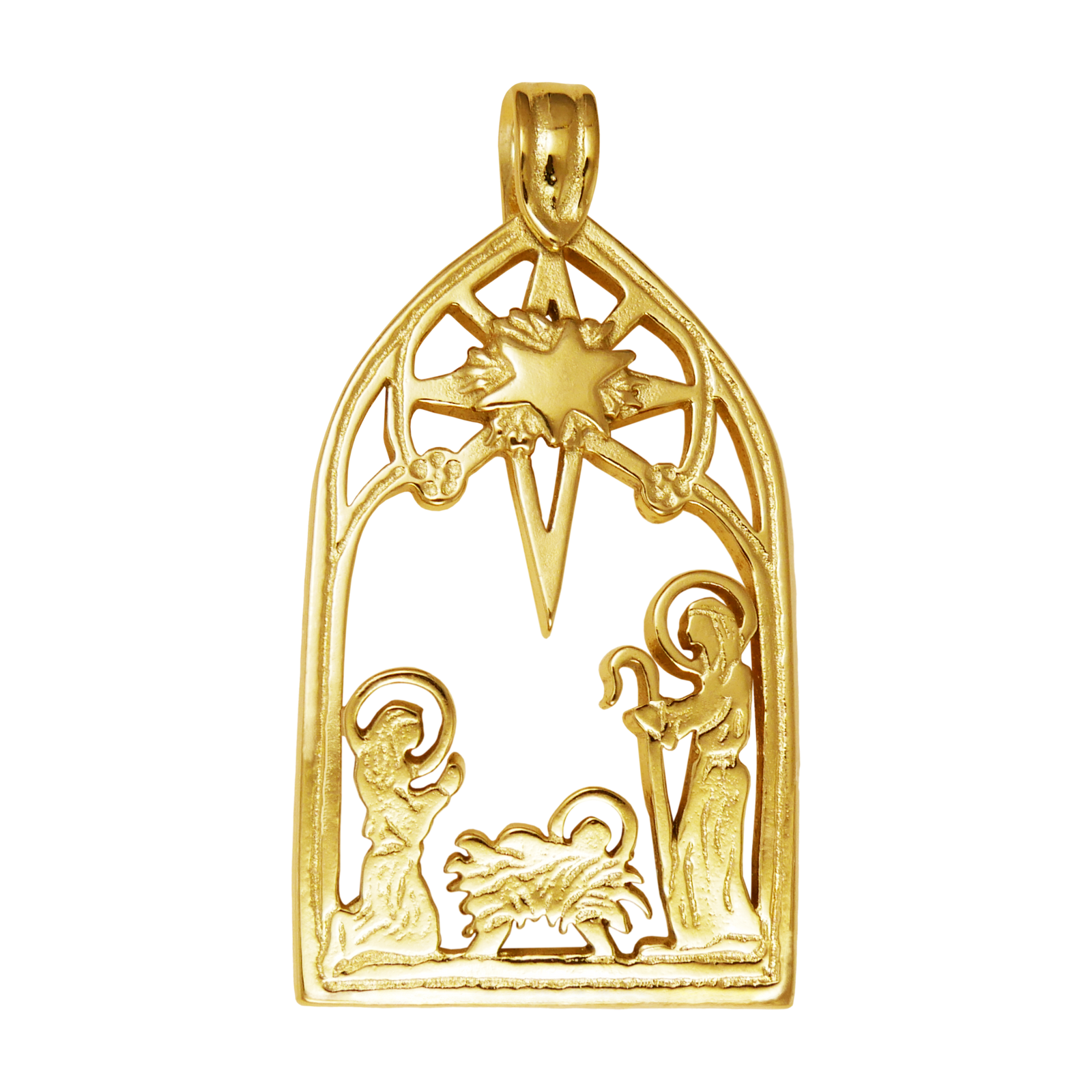 Nativity Scene Pendant | Christmas Jewelry | CharmWorks