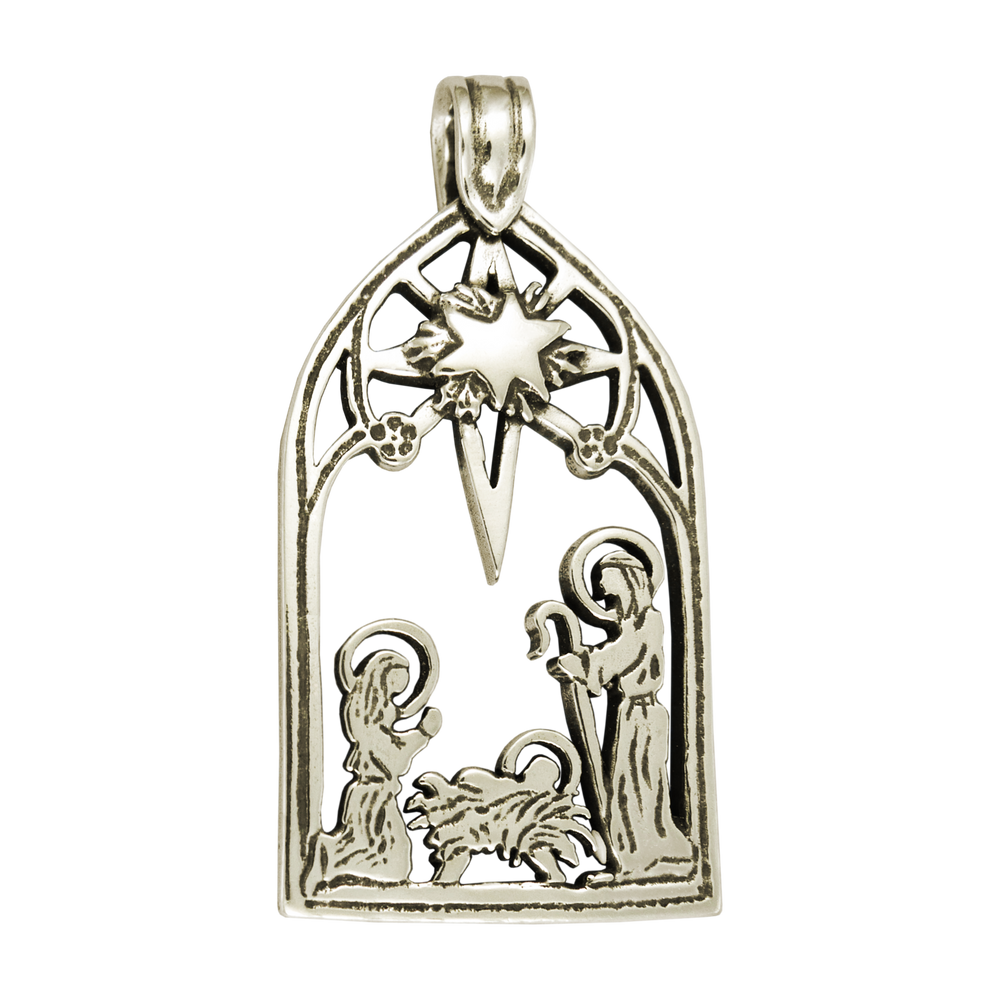 Nativity Scene Pendant | Christmas Jewelry | CharmWorks
