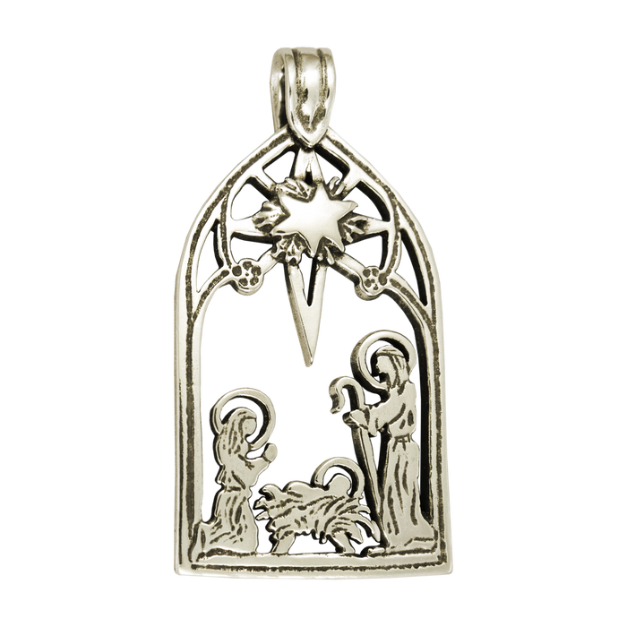 Nativity Scene Pendant | Christmas Jewelry | CharmWorks