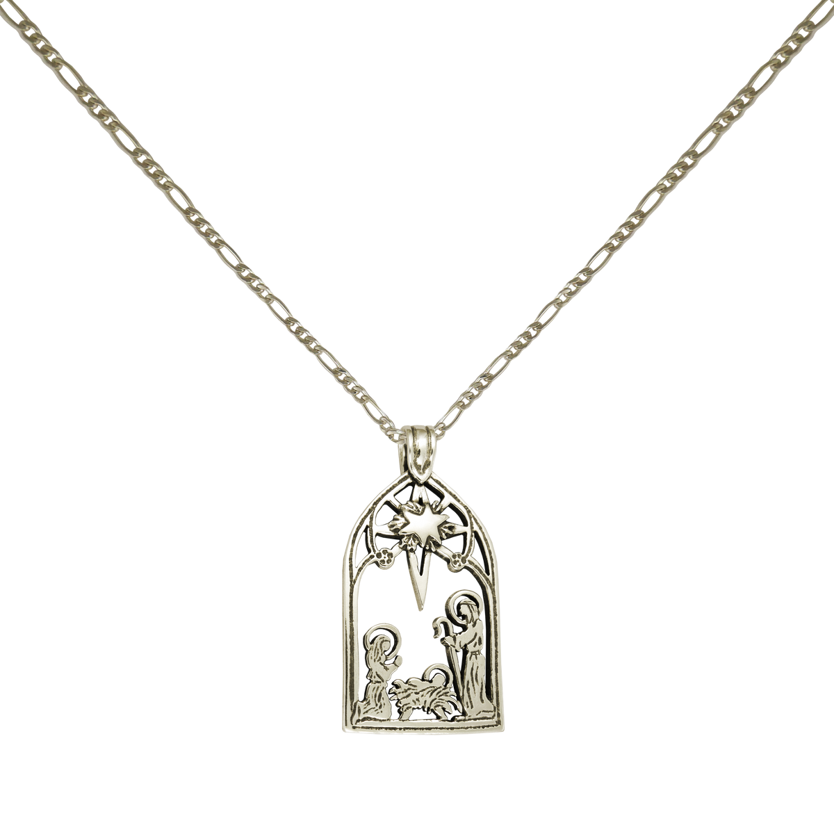 Nativity Scene Necklace | Christmas Jewelry | CharmWorks