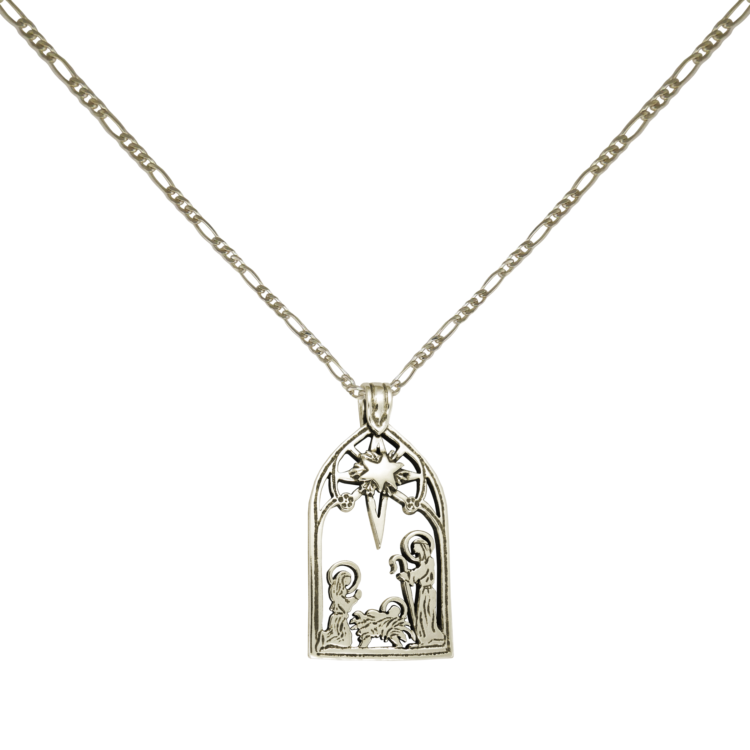 Nativity Scene Necklace | Christmas Jewelry | CharmWorks