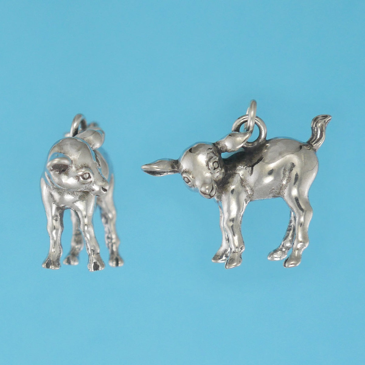 Baby Goat Charm | CharmWorks | Silver & Gold Animal Jewelry