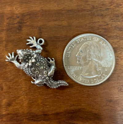 Horned Toad Pendant | CharmWorks | Animal Jewelry