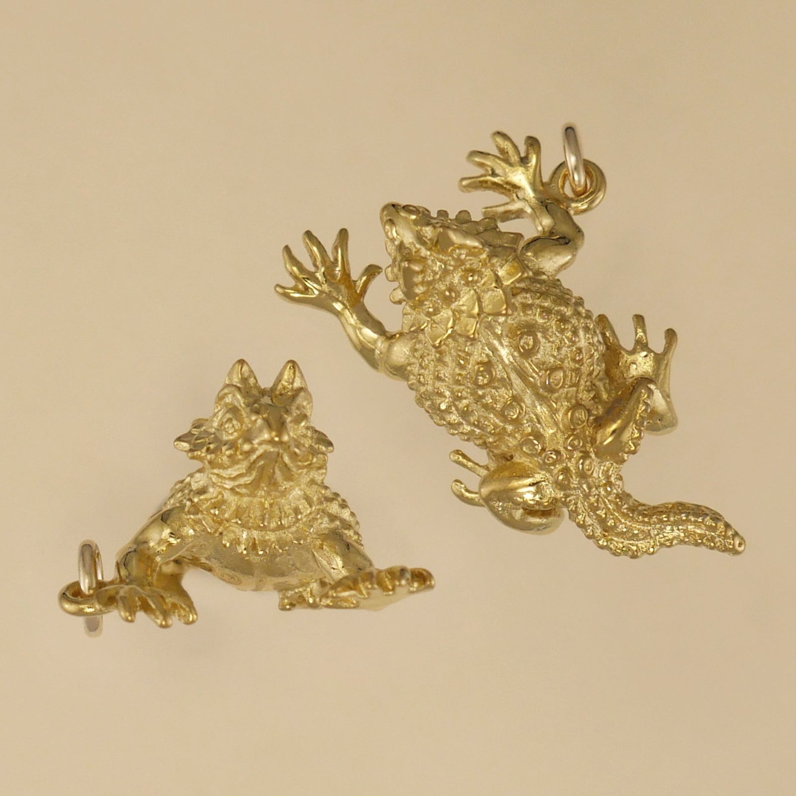 Horned Toad Pendant | CharmWorks | Animal Jewelry