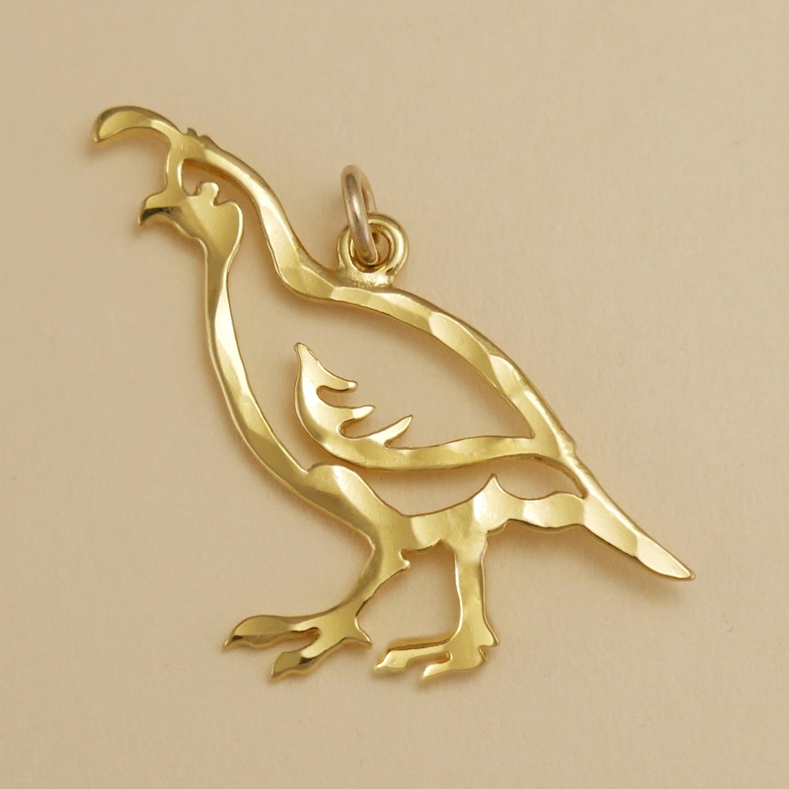 Quail Pendant | Silver & Gold Charms | CharmWorks | Southwestern Jewelry