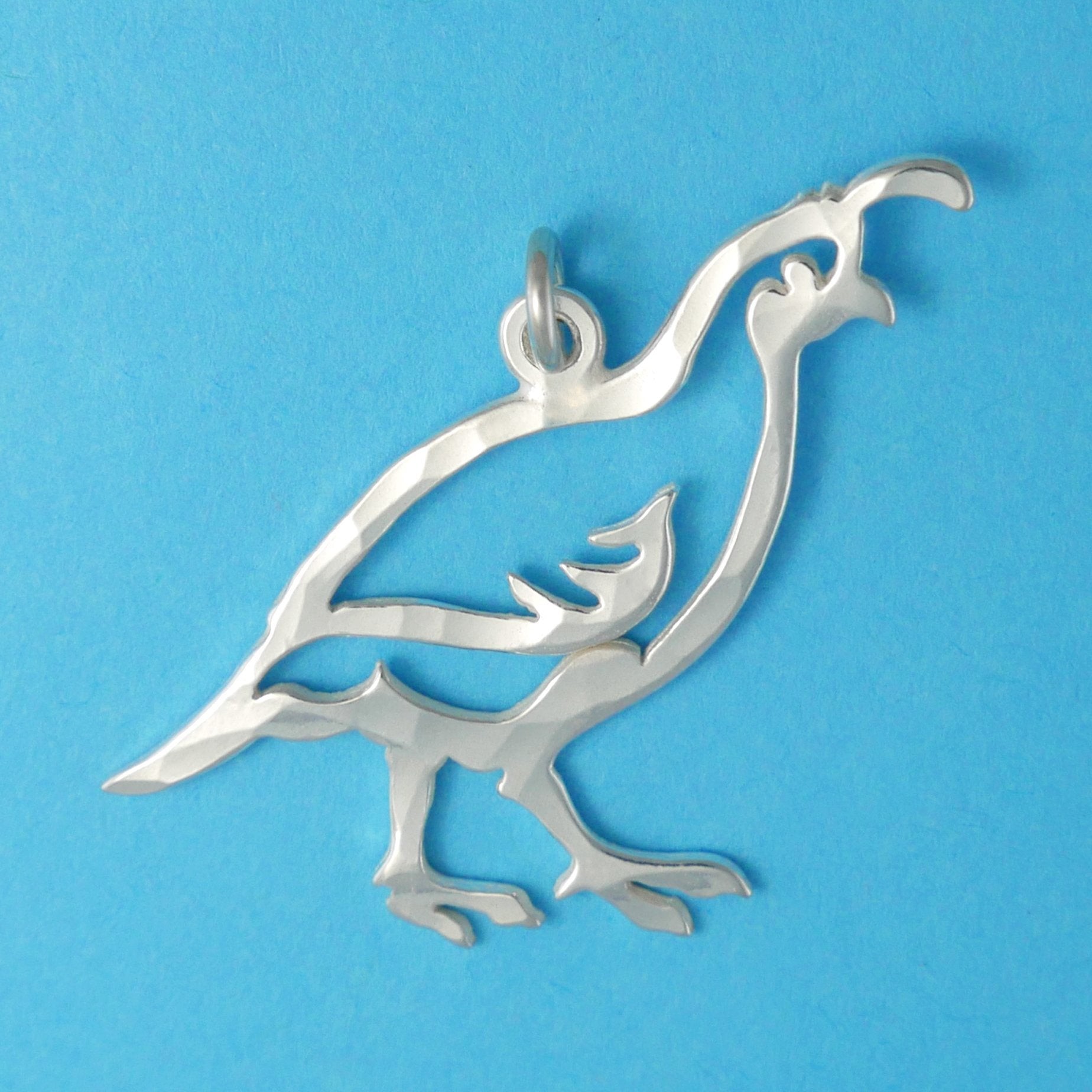 Quail Pendant | Silver & Gold Charms | CharmWorks | Southwestern Jewelry