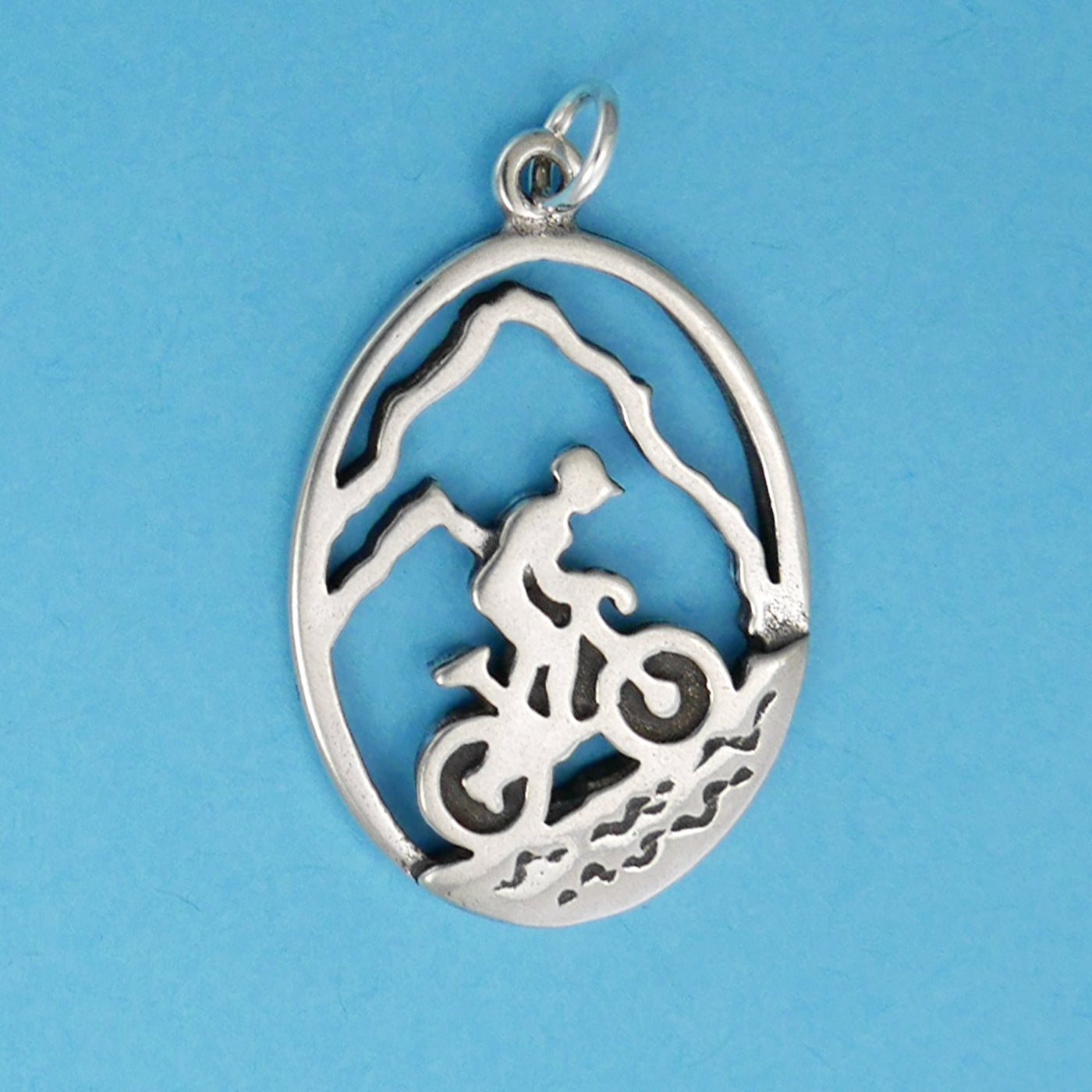 Mountain Biker Charm | Extreme Sports Jewelry | CharmWorks