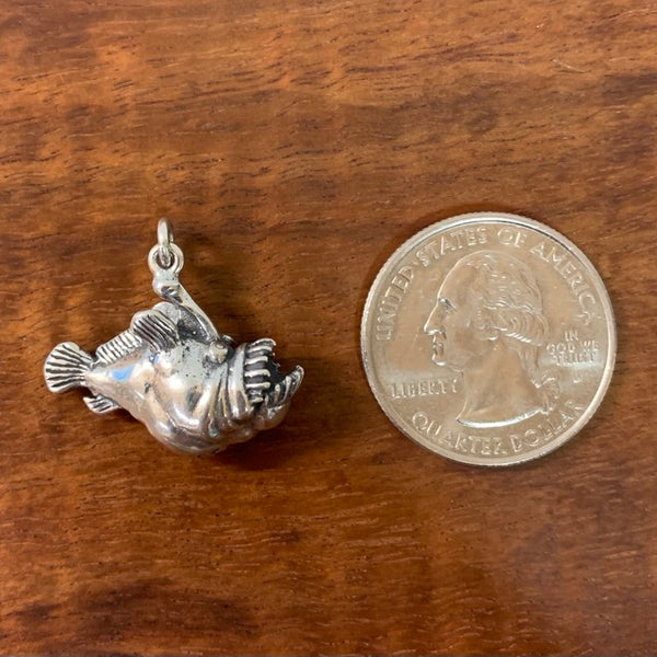 Anglerfish Charm | Sealife Jewelry | CharmWorks
