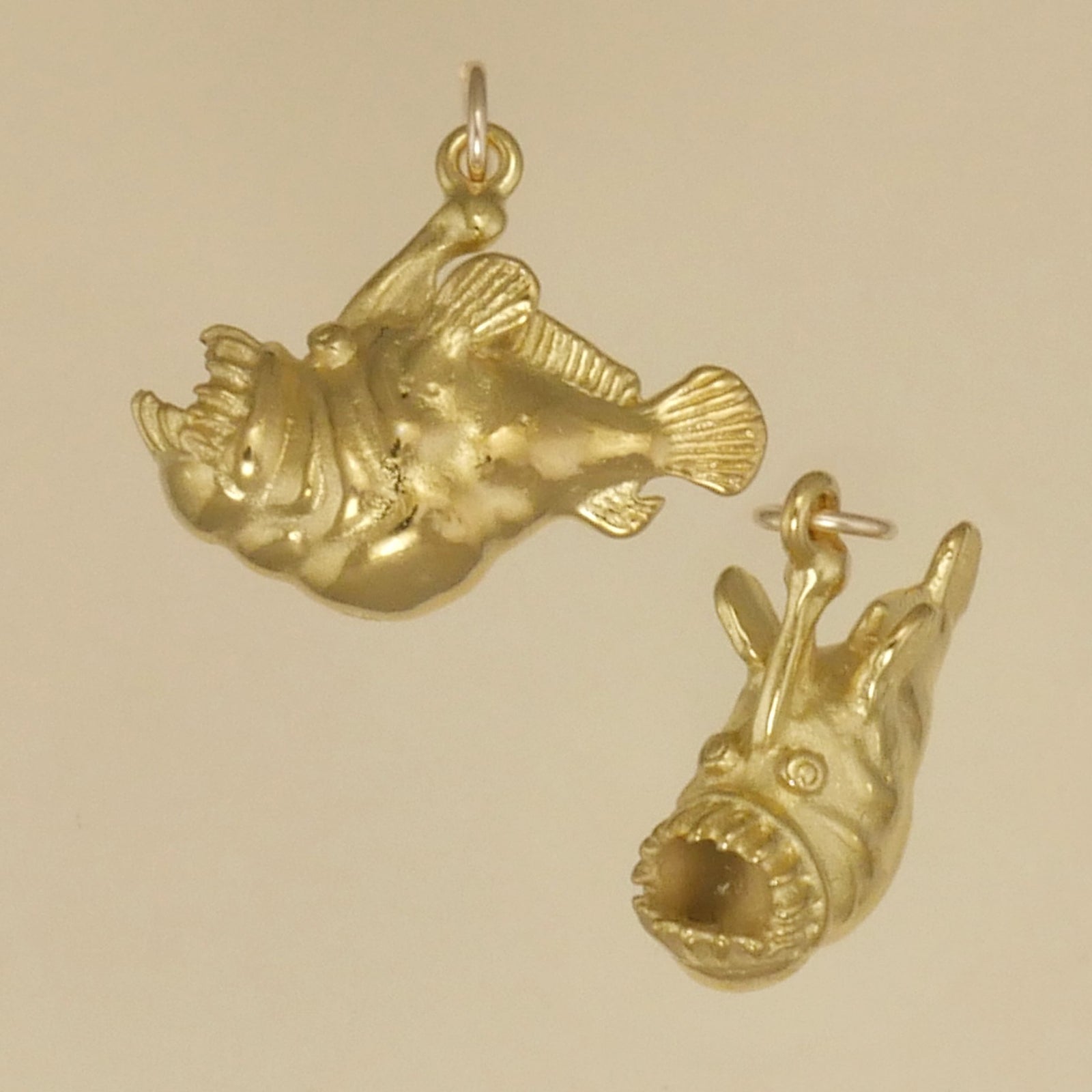 Anglerfish Charm | Sealife Jewelry | CharmWorks
