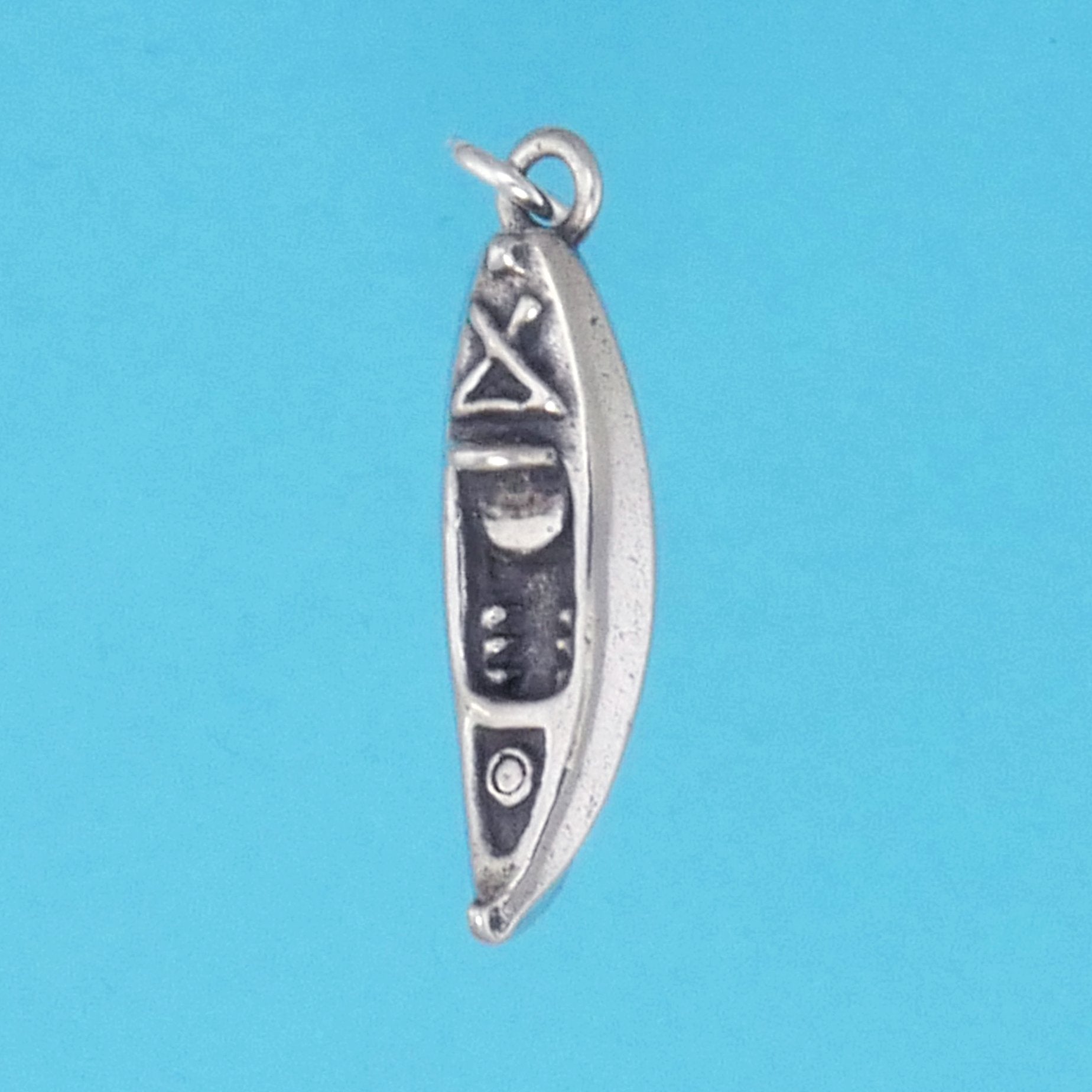 Kayak Open Style Charm | CharmWorks | Sporting Jewelry