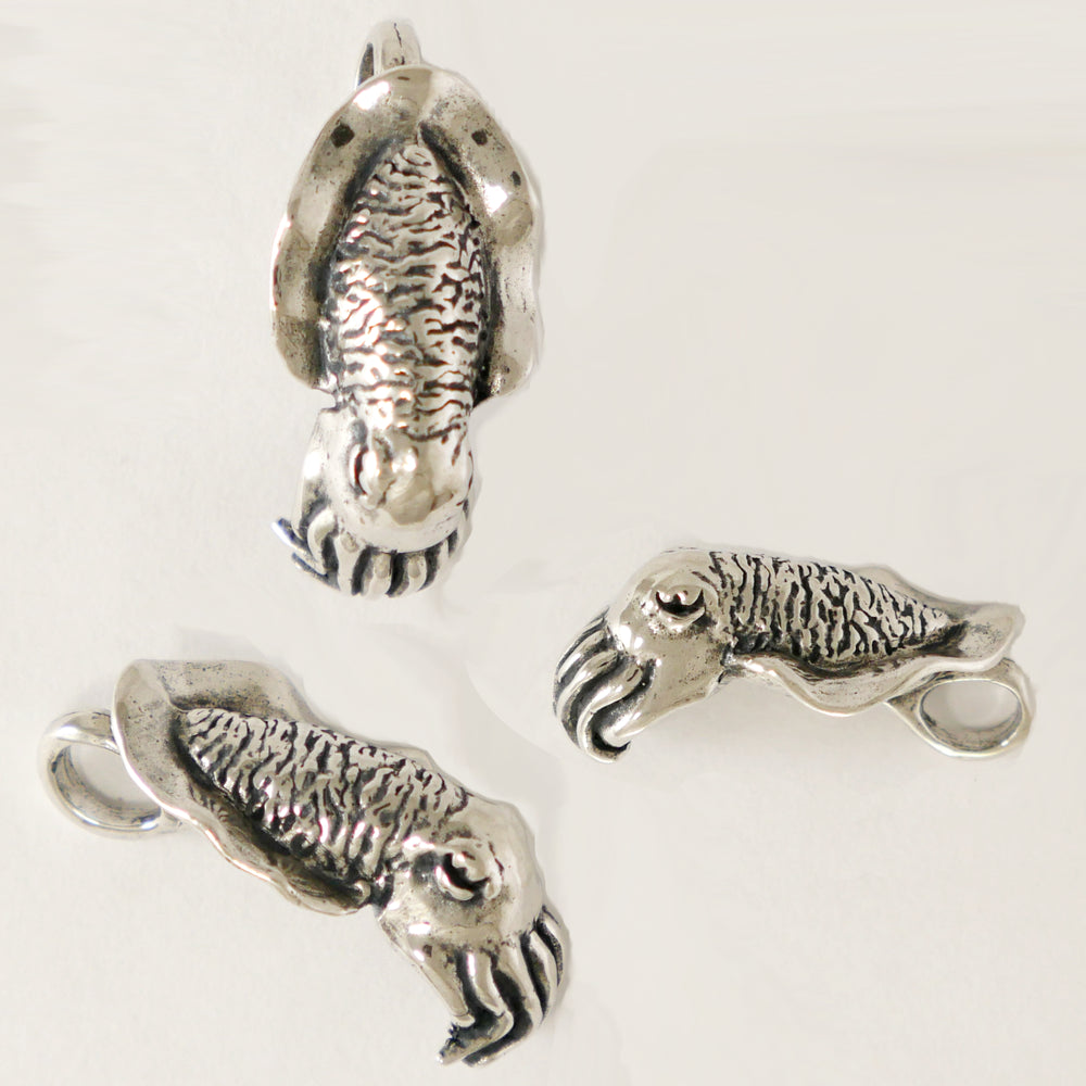 Cuttlefish Pendant | Ocean Animal Jewelry | CharmWorks