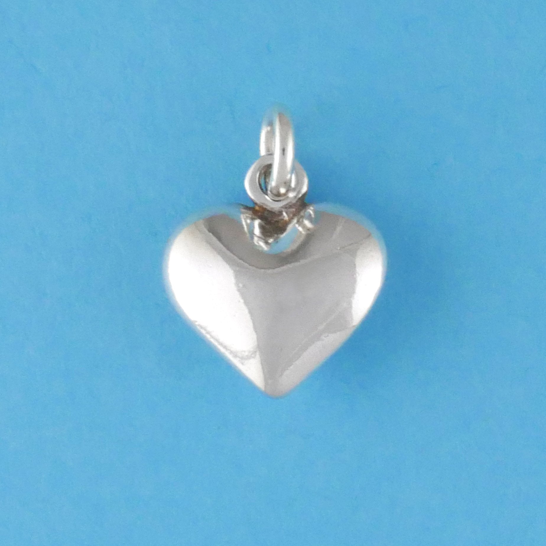 Puffed Heart Charm | Valentine's Jewelry | CharmWorks