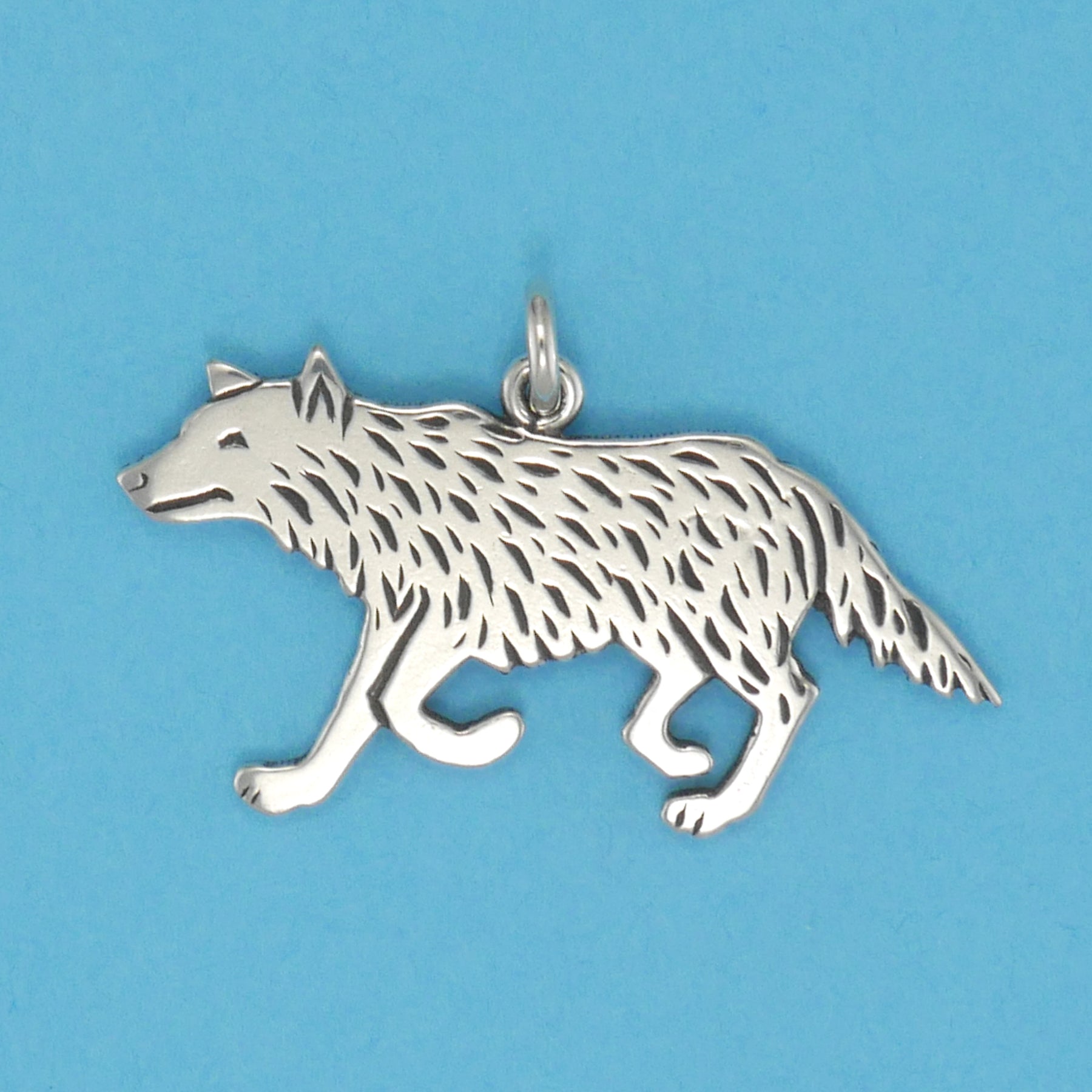 Running Wolf Charm | Charmworks | Wild Animal Jewelry