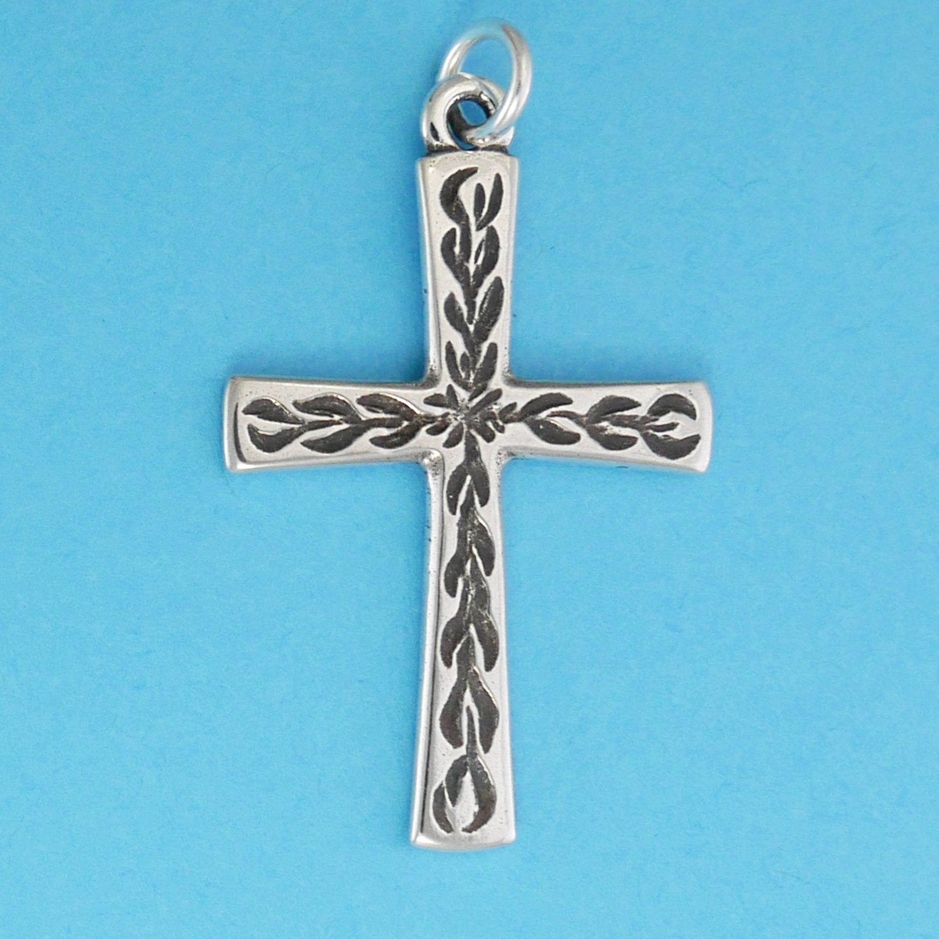 Flame Cross Pendant | CharmWorks | Christian Jewelry