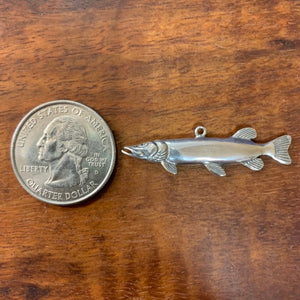 Silver Pike - Sterling Silver Pendant | Charmworks