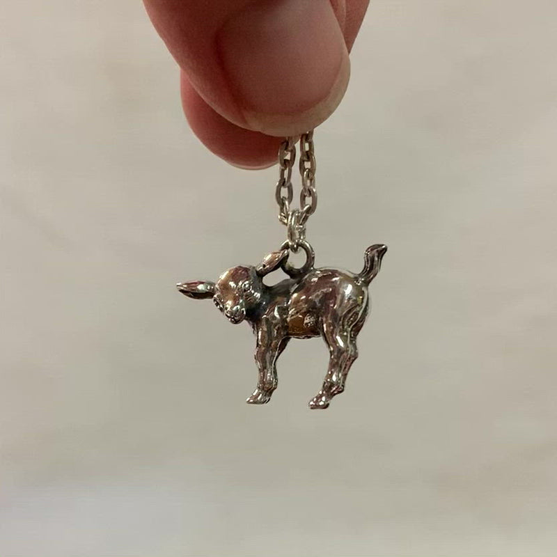 Baby Goat Charm | CharmWorks | Silver & Gold Animal Jewelry